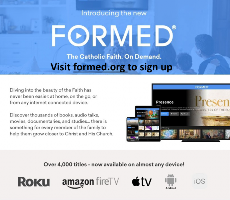 FORMED FREE – Most Precious Blood